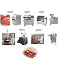China Commercial Automatic Hungarian Chicken Sausage Making Machine Production Line 50-1000kg/h Capacity 220V/380V for sale