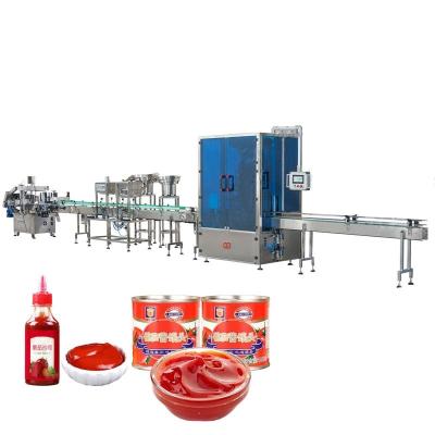 China Industrial Tomato Canning Production Line with 150 Bottles/Min Capacity and ±0.5% Filling Accuracy for Tomato Concentrate for sale