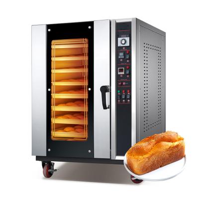 China Fully Automatic Commercial Bread Baking Oven Stainless Steel 220V 110V Long Service Life for sale