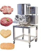 China 200kg Capacity Fish Meat Patty Forming Machine Hamburger Patty Maker 2100pcs per Hour for sale