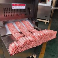 China Fully Automatic Stainless Steel Beef And Mutton Cutting And Rolling Machine With New Motor Core Component for sale