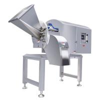 China Heavy Duty Frozen Meat Cutter Stainless Steel Meat Cubing Machine 440C Blades 304 Steel for sale
