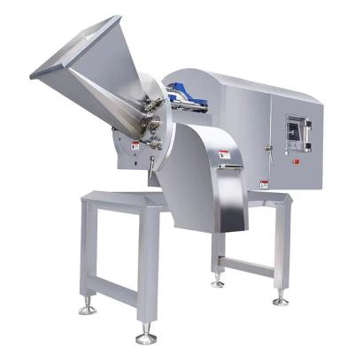 China Heavy Duty Frozen Meat Cutter Stainless Steel Meat Cubing Machine 440C Blades 304 Steel for sale