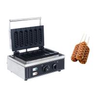 China Commercial 6 Pcs Stick Corn Hotdog Waffle Maker 1550W 110V 220V Snack Machine for sale