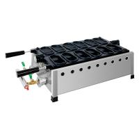 China Commercial Gas Crocs Waffle Maker 360x720mm Nonstick Stainless Steel 50-300C for sale