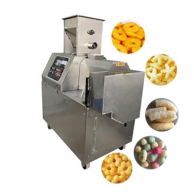 China Small Mini Puffed Snack Food Extrusion Machine 40-500 kg/h Corn Puff Extruder for sale