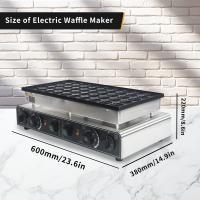 China 50PCS Commercial Poffertjes Maker 1700W Electric Pancakes Machine Nonstick Stainless Steel Snack Maker for sale