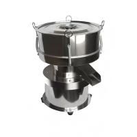 China Small Automatic Table Top Vibrating Sifter Shaker Machine for Breading Table Flour Shaking Snack Equipment for sale
