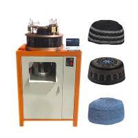 China Electronic Computerized Jacquard Small Knitting Machine 7 Inch 216 Needles Muslim Hat Making Machinery for sale