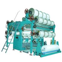 China Double Needle Bed Raschel Warp Knitting Machine 16 18 Gauge 90 138 Inch Working Width for sale