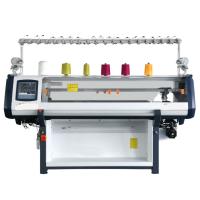China Double System Computerized Sweater Collar Flat Knitting Machine 52 inch 220V for sale