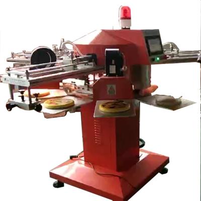 China Rotary Screen Printing Machine 4 Color 10 Station 600pcs/h for T Shirt Fabric Pajamas for sale