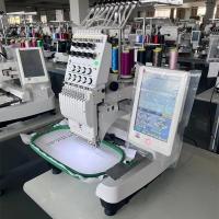 China 4 Head Computerized Embroidery Machine 1200 Rpm 400x400mm Cap Flat Garment for sale