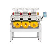 China 3 Head 15 Needle Computerized Embroidery Machine for Hats Caps and T Shirts 400x400mm for sale