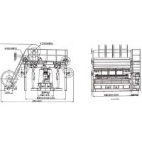 China Double Needle Raschel Warp Knitting Machine 12KW for Blanket Fabric 50mm for sale