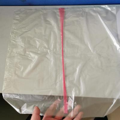 China Infection Control Hot Water Soluble Laundry Bags With Red Tie 660mmx840mm for sale