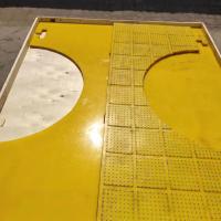 China ZP375 Anti Slip Mat 30mm Plastic Non Slip Mat For Drilling Rotary Table for sale