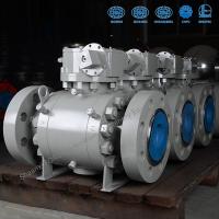 China Forged Trunnion Ball Valve High Shut Off Sealing Mechanism And Low Torque Operation for sale