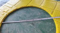 China ZP175 ZP375 Anti Skid Mat 30mm Plastic Non Slip Mat For Drilling Rotary Table for sale