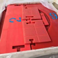 China Red Anti Skid Mat ZP Type Rotary Atble 30mm Plastic Non Slip Mat For Drilling Rig for sale