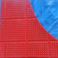 China Red Anti Skid Mat ZP Type Rotary Atble 30mm Plastic Non Slip Mat For Drilling Rig for sale