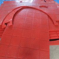 China Red Anti Skid Mat ZP Type Rotary Atble 30mm Plastic Non Slip Mat For Drilling Rig for sale