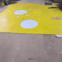 China ZP275 Rotary Table Anti Slip Mat Yellow PU Apply For Oilfield Drilling for sale