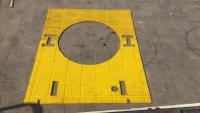 China 27 1/2 inch Anti Slip Mat Rotary Table Yellow Colour 2100MM*1600MM Mat For Drilling Rig for sale