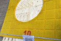 China 37 1/2 inch Anti Slip Mat Rotary Table Yellow Colour 2200MM*1800MM Mat For Oilfield Drilling for sale