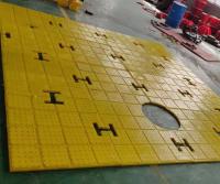 China 1MX1M Anti Slip Surface Floor Mat For Rig Floor Thickness 30MM PU For Drilling for sale