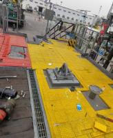 China 1MX1M Anti Slip Surface Floor Mat For Rig Floor Thickness 30MM PU For Drilling for sale