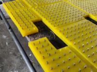 China Yellow Rotary Table PU Material Anti Slip Mat Wear Resisting Design Meeting ISO 9001 Requirements Ideal for Heavy Duty Usage for sale