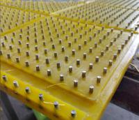 China Yellow Rotary Table PU Material Anti Slip Mat Wear Resisting Design Meeting ISO 9001 Requirements Ideal for Heavy Duty Usage for sale