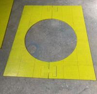 China Rotaty Table Anti Slip Mat  For Oil Drilling Accept Customized Polyurethane Material for sale