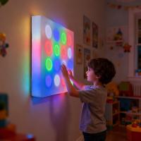 China Eco Friendly Modern Groundhog Game Table Interactive Wall Touch Toy Ball for Babies Kids Entertainment Park LED DC5V 8W for sale