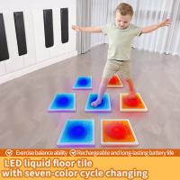 China 200KG Heavy Duty UV Liquid Floor Tiles with Touch Color Change and IP65 Waterproof for Interactive Sensory Play for sale