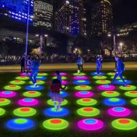 China IP65 Waterproof LED Dance Floor Tile with 16 Color Changeable Lighting and 200KG Load Capacity for Interactive Play for sale
