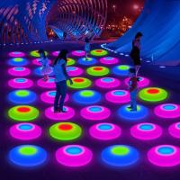 China IP65 Waterproof LED Dance Floor Tile with 16 Color Changeable Lighting and 200KG Load Capacity for Interactive Play for sale