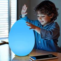China Modern Children's Bedroom Reading Room Night Light Desk Lamps Eco-Friendly AC/DC Power Remote Control Dimmable Bedside Home for sale