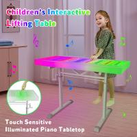 China Manual Sit-Stand Adjustable Desk for Kids – Ergonomic Height Adjustable Study Table for Home, School & Classroom for sale