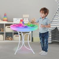 China Interactive LED Sensory Light Desk with Touch-Responsive Light and Eye Protection LED for Kids - Durable PE Plastic Study Table for sale