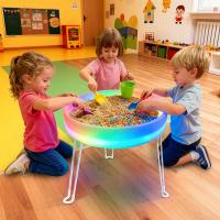 China Touch Color Changing (8 RGB LEDs) – Sensory Sand & Light Table | Interactive Sand Play Table for Daycare & Therapy for sale