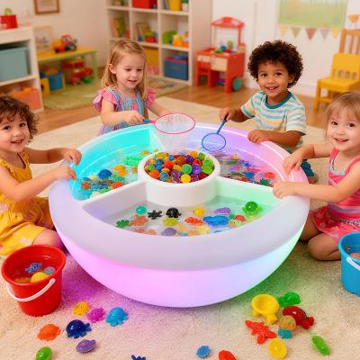 China Educational Toddler Activity Plastic Children Kids Play Sensory Bin Table Sand Water Learning Table for sale