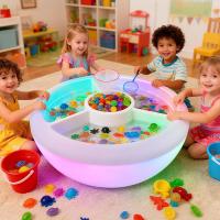 China Educational Toddler Activity Plastic Children Kids Play Sensory Bin Table Sand Water Learning Table for sale