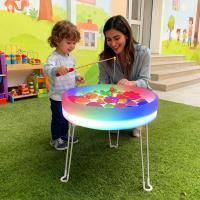 China LED Glow Drawing Table for Kids, Multicolor Changing Sand Art Desk for Nursery Preschool Supplier & Wholesale for sale