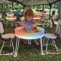 China LED Glow Drawing Table for Kids, Multicolor Changing Sand Art Desk for Nursery Preschool Supplier & Wholesale for sale