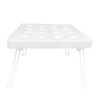 China RGB touch activated light table for kids and parties, square table with 16 glowing touch sensors, foldable legs, USB rechargeable, multicolor LED effects for sale