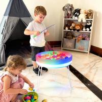 China Interactive Kids' Foldable Touch Table with Color-Changing Lights and Music Waterproof Educational Sensory Toy for Children for sale