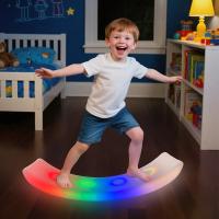 China New Sensory Integration Training Equipment Kindergarten Nursery Kids Swing LED  Balance Board Children's Autism Toys Sensor for sale