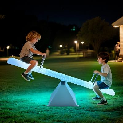 China Eco-Friendly Double Hanging Sensory Swing Chair with 16 RGB LED for Indoor and Outdoor Play for sale